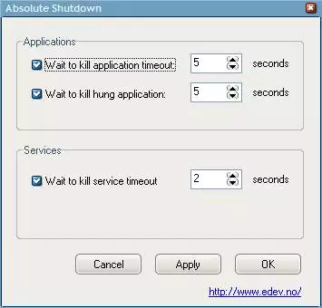 Samaziniet Windows XP izslēgšanas laiku