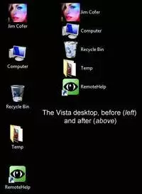 Vista Desktop ak pi piti ikon