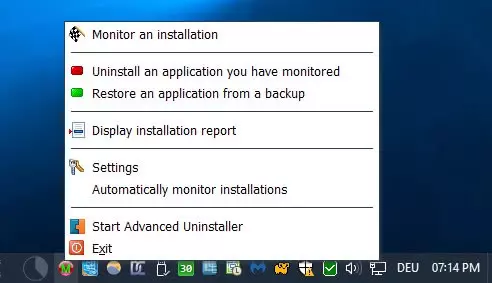 subaybayan ang isang pag-install