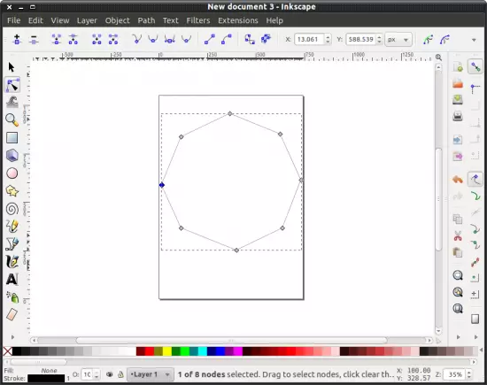 Werken met bezier-curven en knooppunten in Inkscape 9475_3