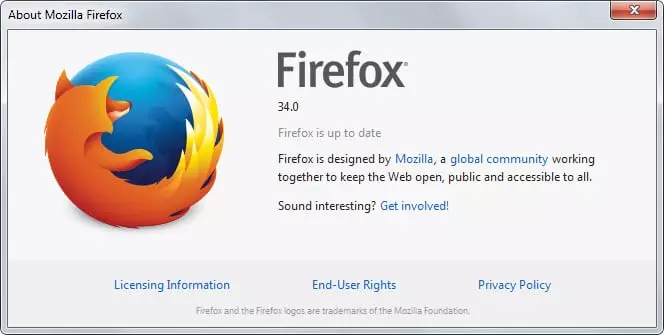 Firefox 34 устувор