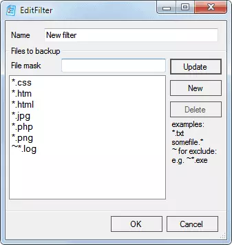 filter file cadangan