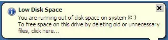 Enfim Avètisman Espas Disk ki ba nan Windows