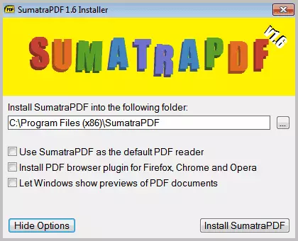 Sumatra 1.6 PDF Reader serbest hat berdan