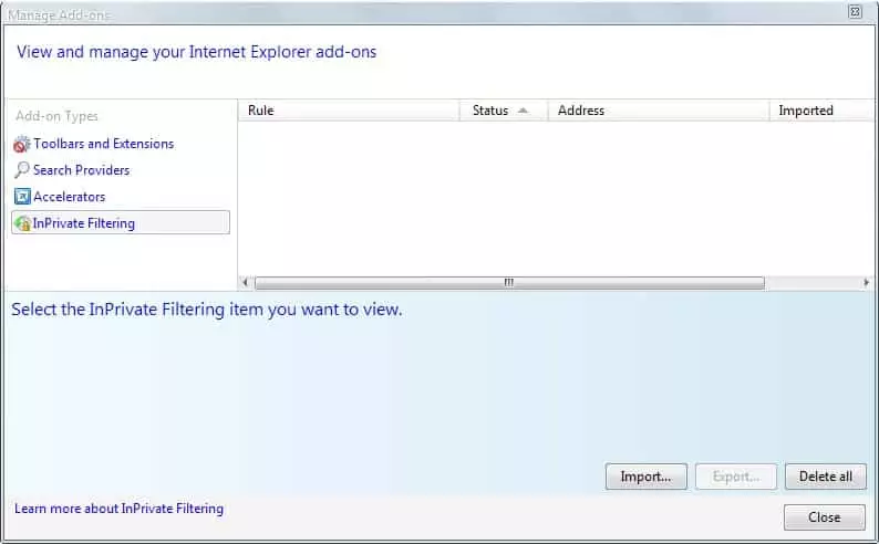 Internet Explorer 8 hirdetésblokkolás