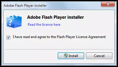 โปรแกรมติดตั้ง Adobe Flash Player
