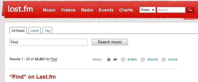 lastfm qidiruvi