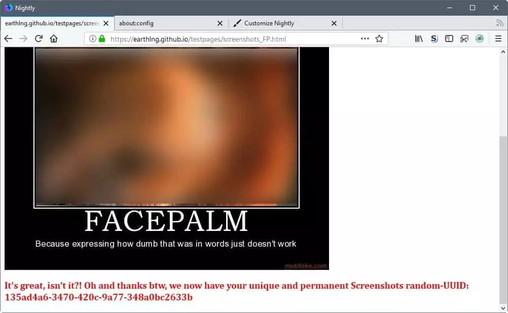 screenshot firefox acak uuid