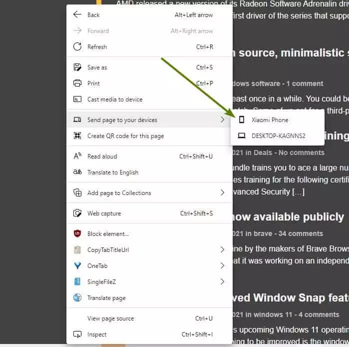 Microsoft Edge Tab Sharing