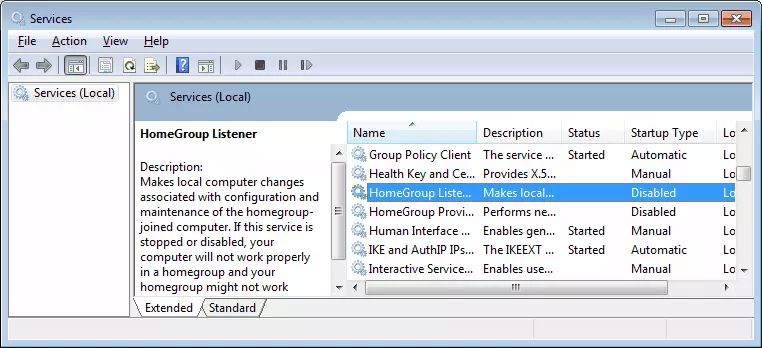 homegroup listener provider