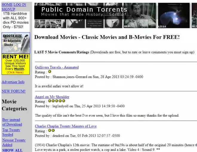 public domain torrents