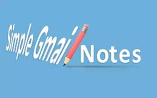 9. Sigla pentru extensia Chrome Simple Gmail Notes