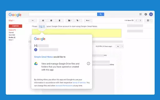 10. Extensia Chrome Simple Gmail Notes vă permite să faceți note pe e-mailuri, astfel încât să aveți mai multe informații