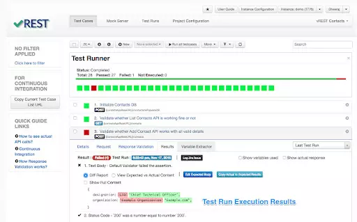 Розширення vREST для Chrome може запускати різні тести API