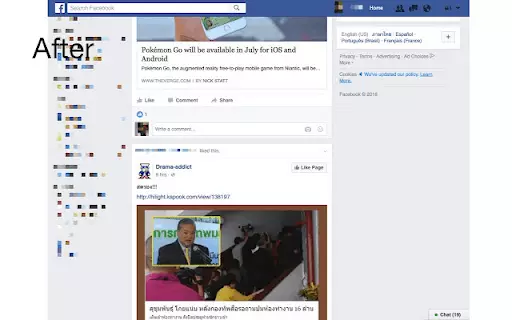 Werbeblocker für Facebook-Erweiterung für Chrome