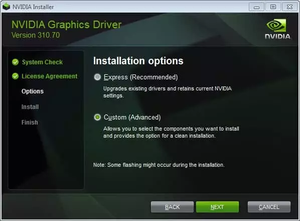 nvidia grafik sürücüsü yükleyici