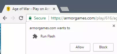 запустити flash chrome