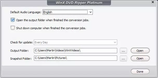 Winx-dvd ripper афзалиятҳои платина