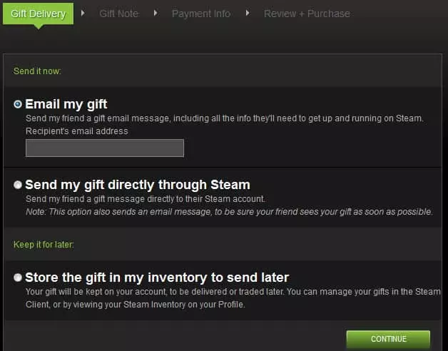 dar steam e-pošte